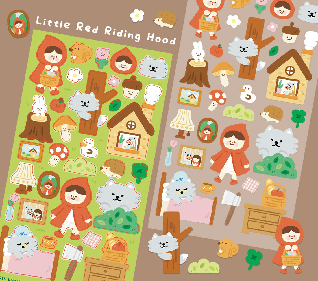 Little Red Riding Hood Sticker Sheet – alittleali
